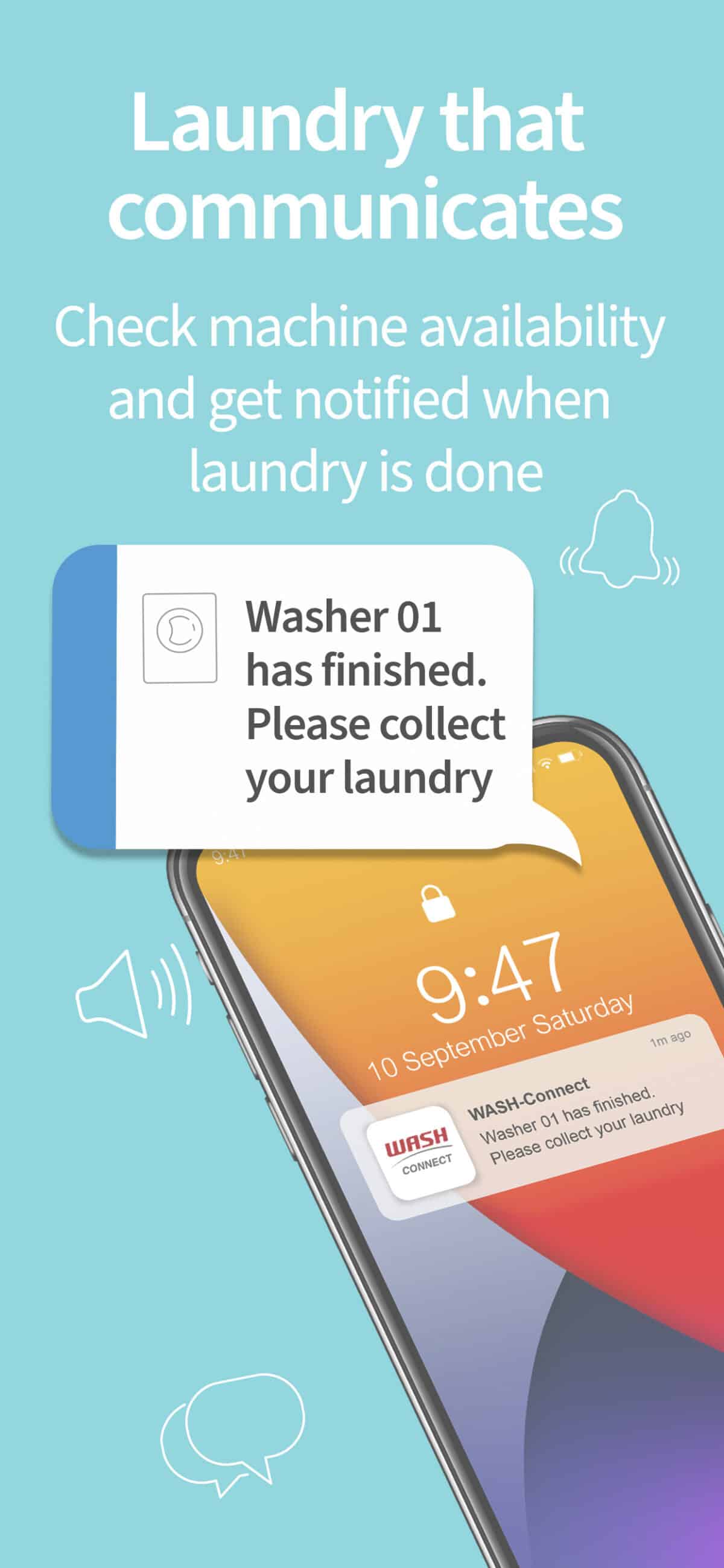 WASH-Connect App | Smart Laundry Room Management App