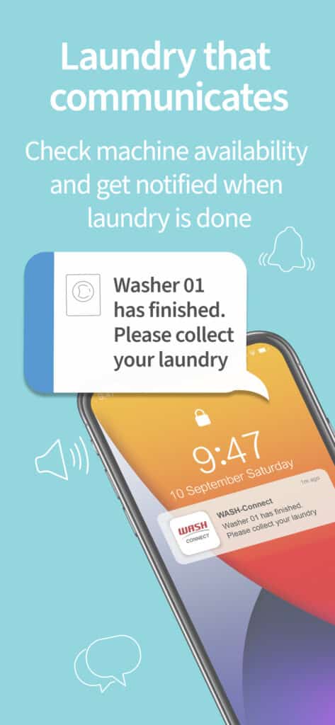 WASH-Connect App | Smart Laundry Room Management App
