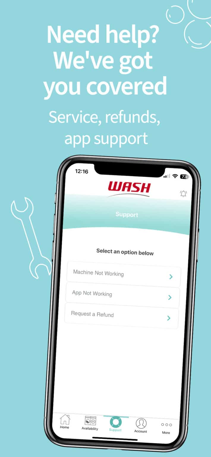 WASH-Connect App | Smart Laundry Room Management App