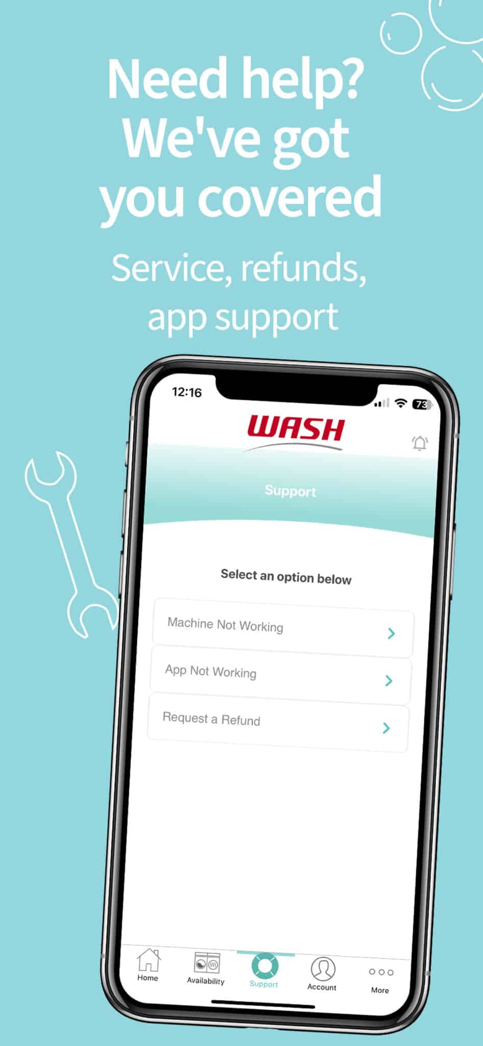 WASH-Connect App | Smart Laundry Room Management App